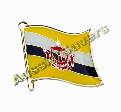 BRUNEI FLAG HAT PIN / BADGE - BRAND NEW | eBay