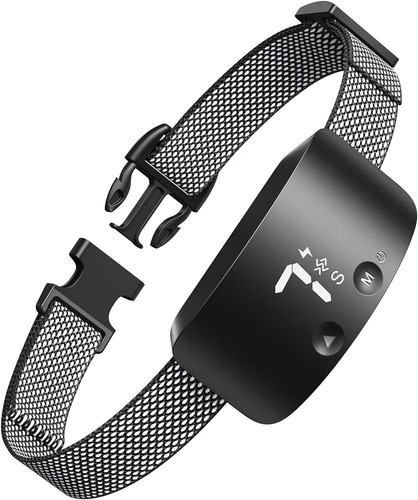 NBJU Bark Shock Collar for Dogs Rechargeable Training Black Waterproof ...