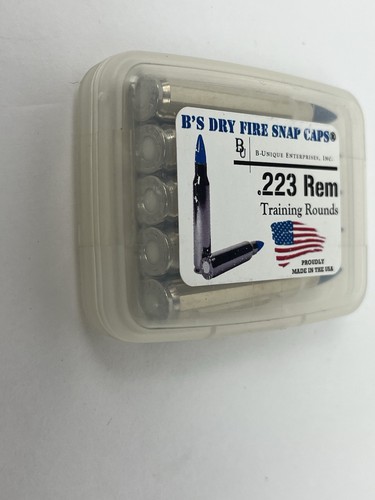 B's Dry Fire Snap Caps - .223 Rem Training Caps - 5 Pack Blue Tip Made ...