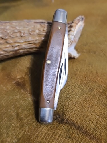 Vintage Schrade Old Timer USA 840T Stockman 3 Blade Folding Pocket ...