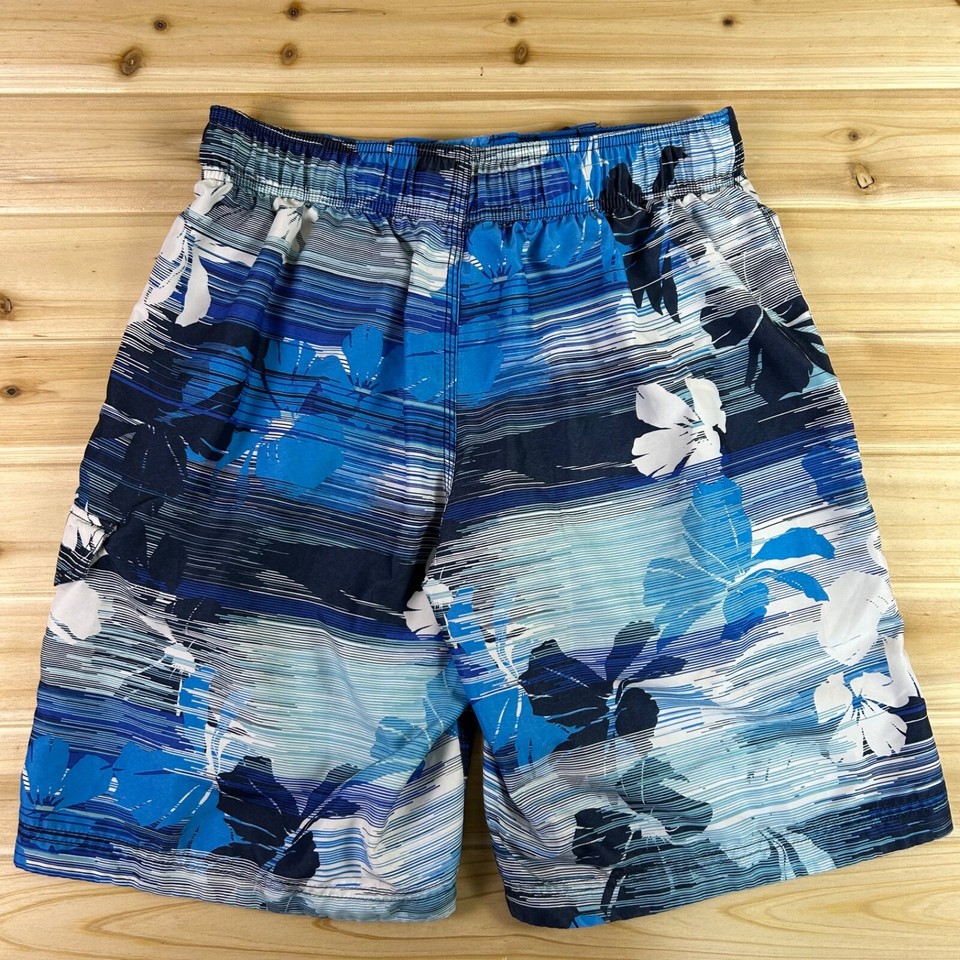 Speedo Swim Trunks Men's Medium Blue Hawaiian Surf Board Shorts | eBay