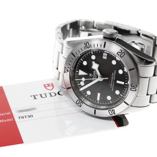 TUDOR 79730 Black Bay Steel Date Automatic Men's #C202 | eBay