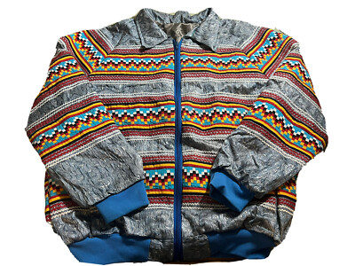 Seminole Native American Patchwork Jacket Lined Vintage Hand Made Size ...