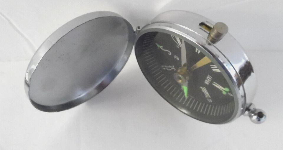 Vintage 1950's Chrome Locking Pocket Compass Made in Japan | eBay