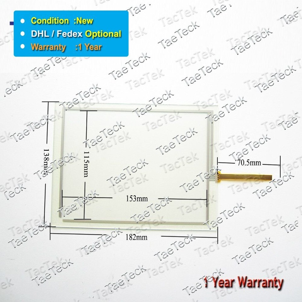 Touch Screen Panel Glass for AMT 98627 98627 C 8090167 SCHURTER 1071. ...