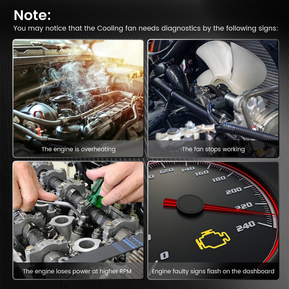 For Nissan Rogue Sport 2017-2021 2.0L 214816MA0A Radiator Cooling Fan ...