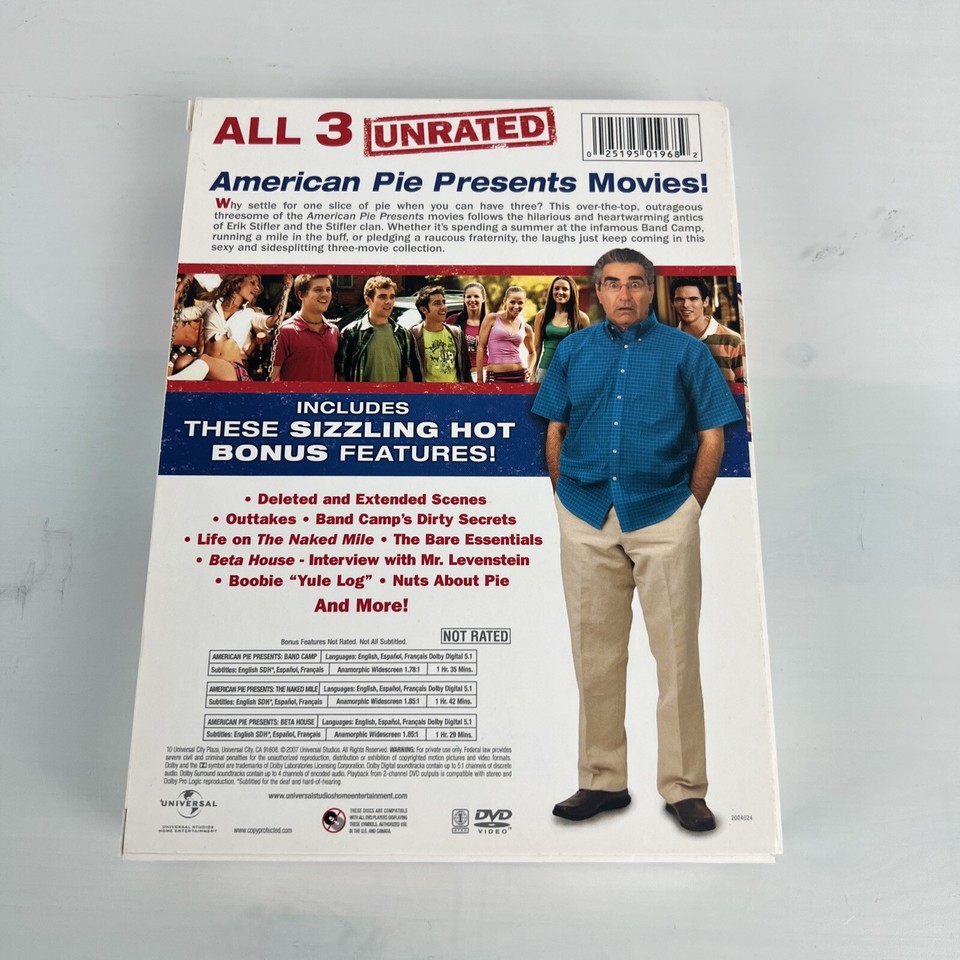 American Pie Presents: The Threesome Pack (DVD, 2007, 3-Disc Set ...