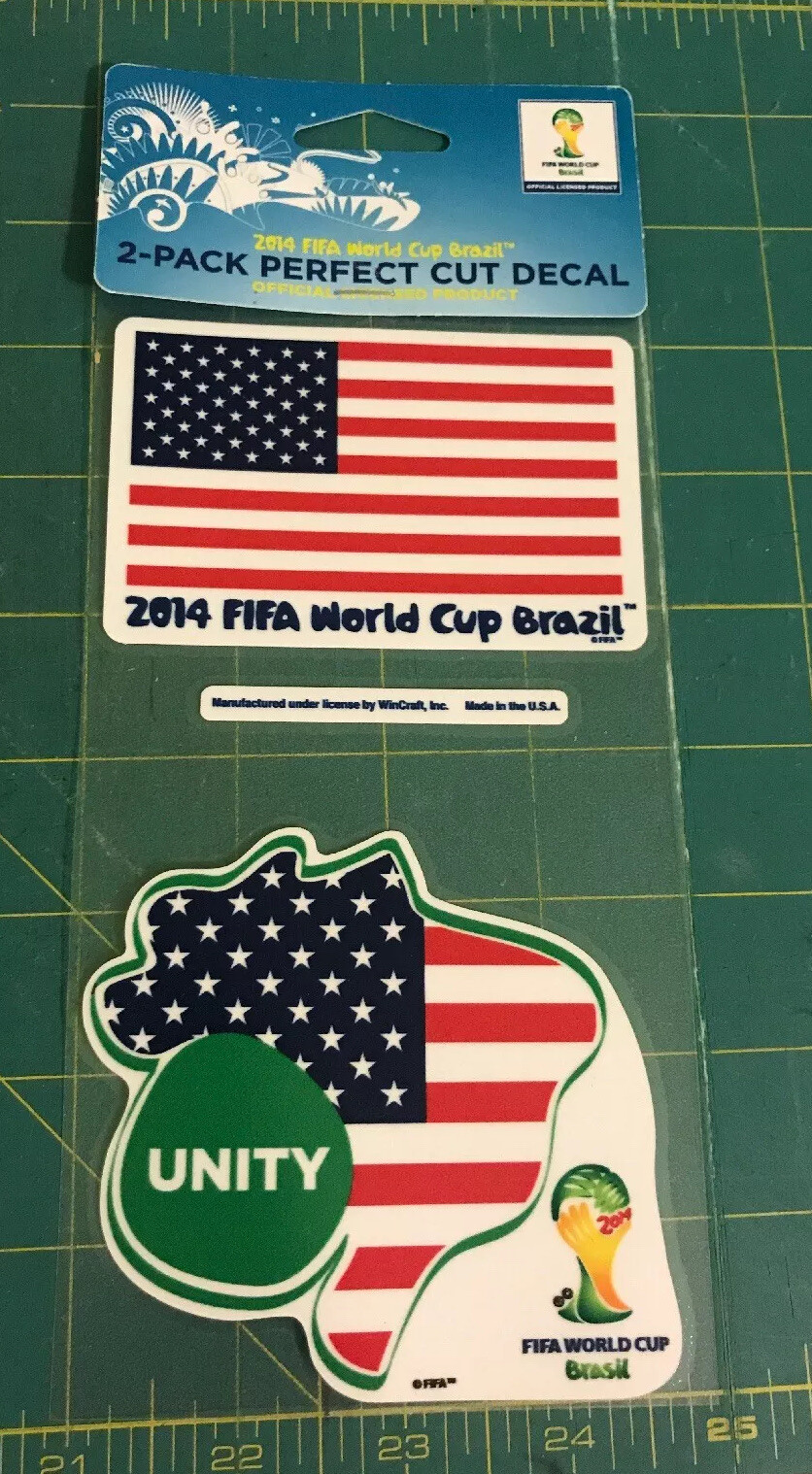 2014 Fifa World Cup Brazil - 2-pack Perfect Cut Decals 4"x 8" Set FIFA ...