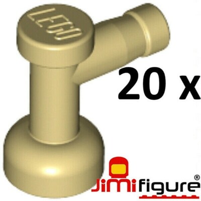 NEW 20 x LEGO Tap 1x1 without Hole Tan 4599b Genuine Diameter 4.9mm 6 ...
