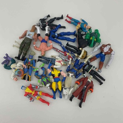 Vintage Mixed Action Figures LOT X-Men Superman Wolverine TMNT Galoob ...