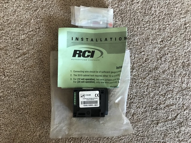 RCI 3510LM Surface-mounted Compact Electromechanical Cabinet Lock for ...