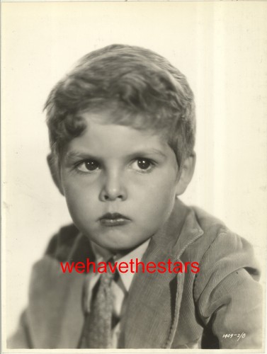 VINTAGE Dickie Moore + AUTOGRAPH CHILD STAR '32 LB Pub Portrait ...