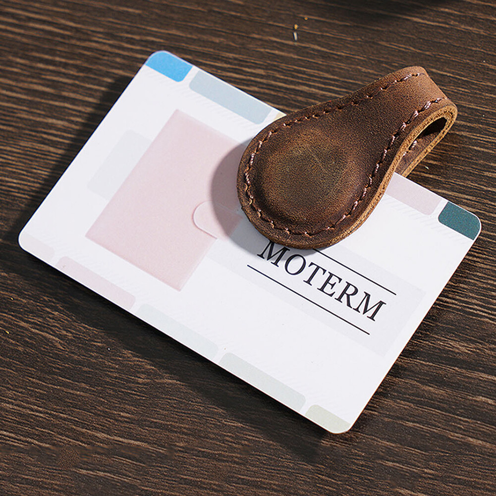 Magnetic Bookmark Vintage Book Mark Leather Book Marker Clip (Coffee ...