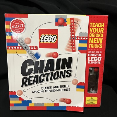 Lego Chain Reactions Book Klutz Kit Design Build Moving Toys Complete ...