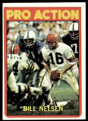 1972 Topps Football Bill Nelsen Cleveland Browns #130 EX-MT+ | eBay