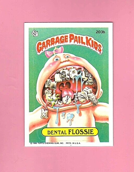 GARBAGE PAIL KIDS DENTAL FLOSSIE CARD | eBay