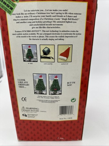 Vintage 1997 Gemmy Dancing Douglas Fir Talking Singing Christmas Tree ...