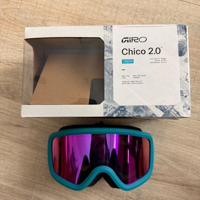 Giro Chico 2.0 Ski Goggles Youth Small Teal Frame Pink Lens, NEW in box ...