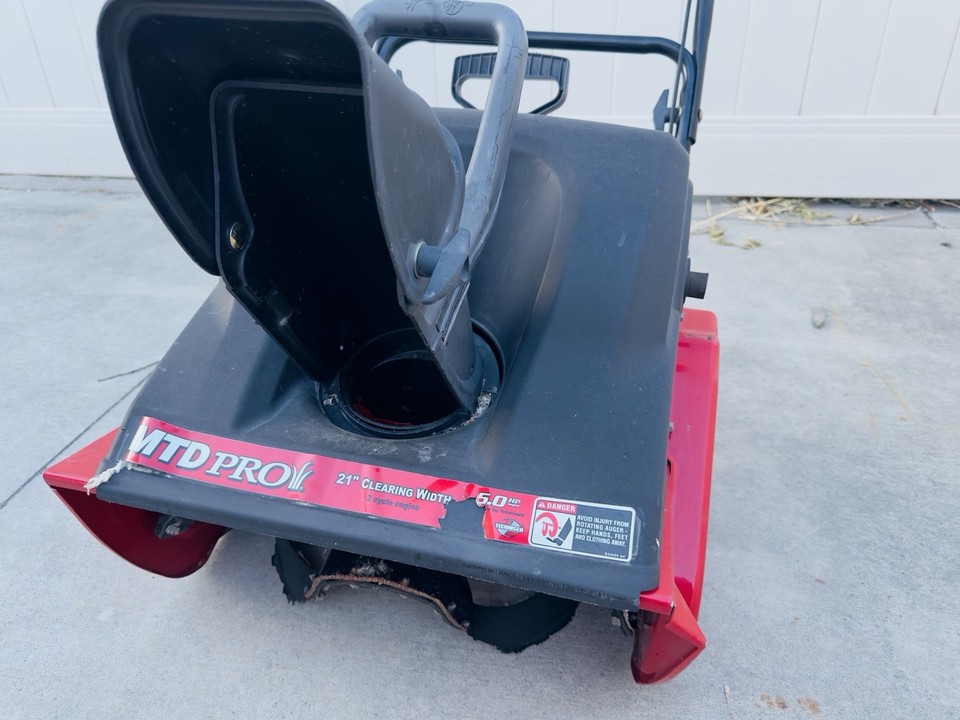 MTD Yard machine 21" single stage 2 cycle snowblower | eBay