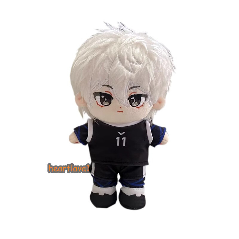 BLUE LOCK Seishiro Nagi 20cm Plush Doll Dress up Clothes Change Stuffed ...