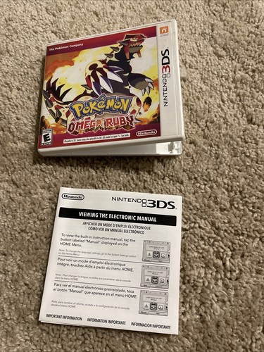 Pokemon Omega Ruby (Nintendo 3DS) Original Case & Manual Only - NO GAME ...