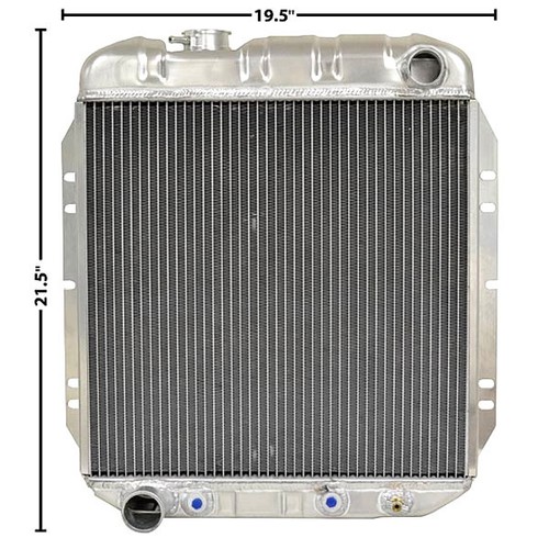 65-66 Mustang 64-65 Falcon Radiator OE Style Aluminum V-8 3 Row Fox302 ...