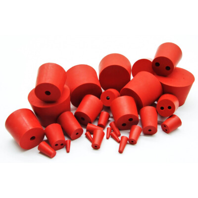 Solid Rubber Bung - Rubber Bung with Hole, Laboratory Bung, Stopper ...