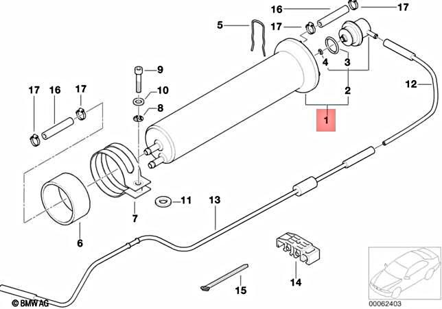 Genuine BMW E38 E39 E53 Fuel Filter With Pressure Regulator OEM ...