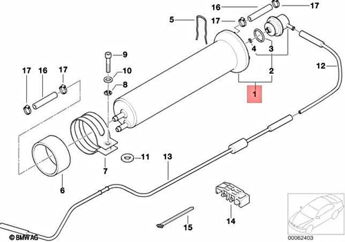 Genuine BMW E38 E39 E53 Fuel Filter With Pressure Regulator OEM ...