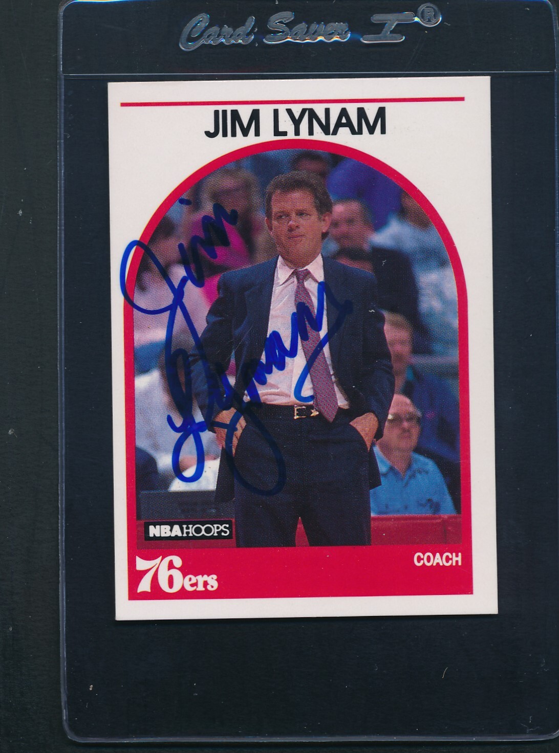 1989/90 Hoops #68 Jim Lynam 76ers Signed Auto *E535 | eBay
