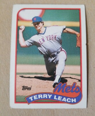 1989 Topps New York Mets Baseball Card #207 Terry Leach | eBay