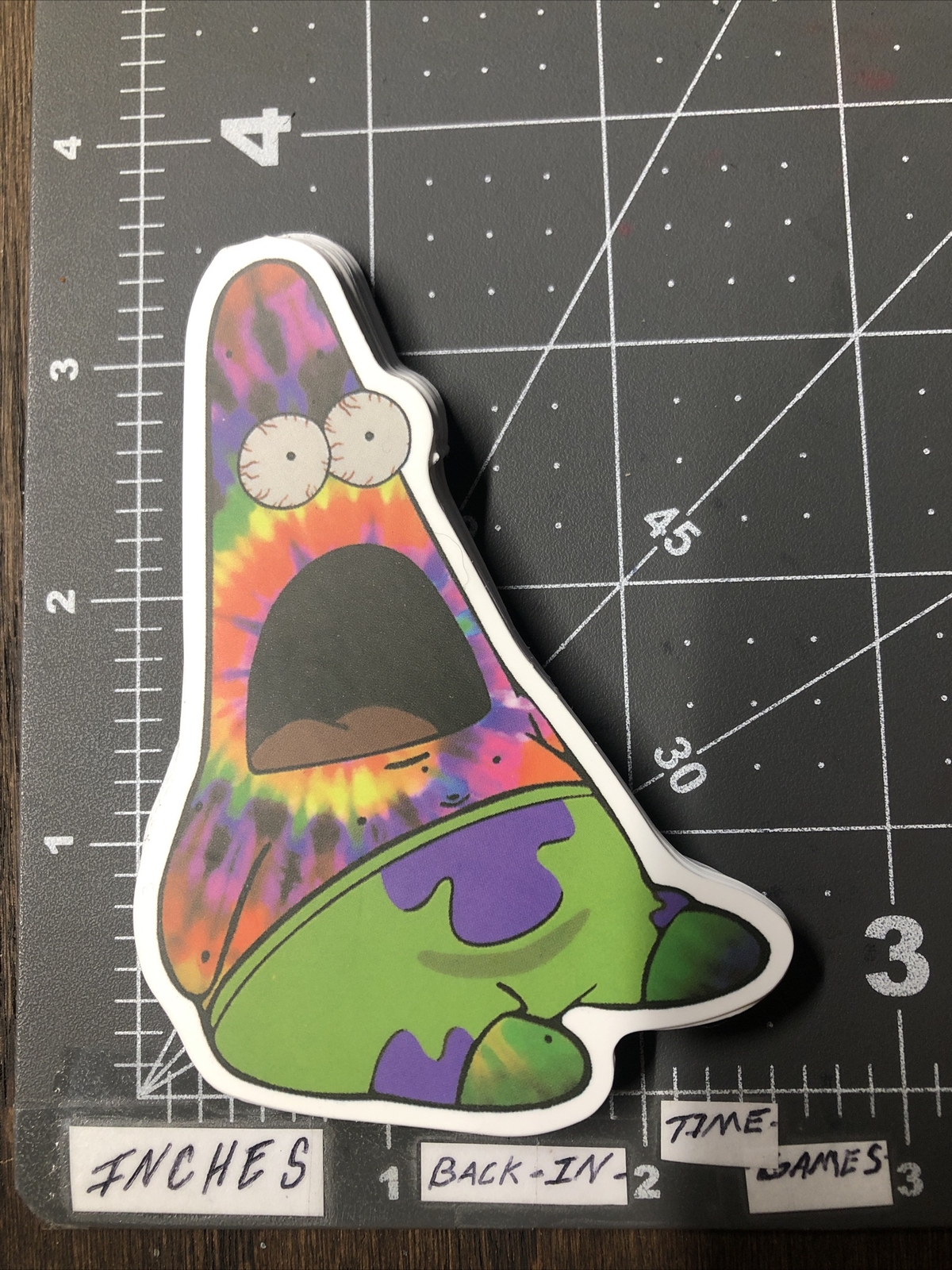 Tripping Patrick Starfish Adult Humor Guitar Phone Sticker Decal B11H ...