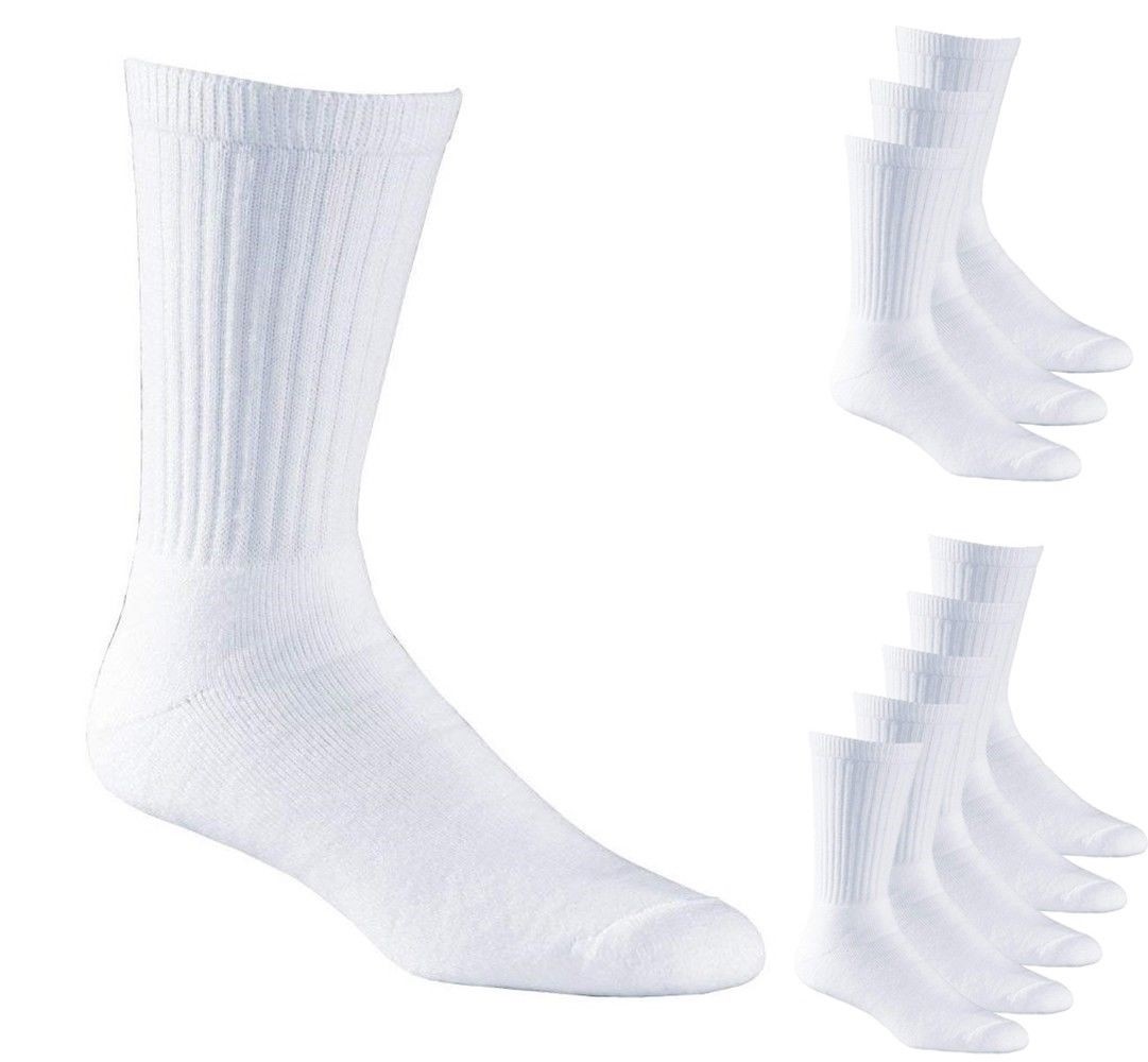 Boys White Sports PE Cotton Ribbed Socks Multipacks (UK sizes 5.5-11 ...