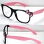 New Womens Hello Kitty Fashion Clear Lens Eye Glasses Bowknot Bow Frame ...