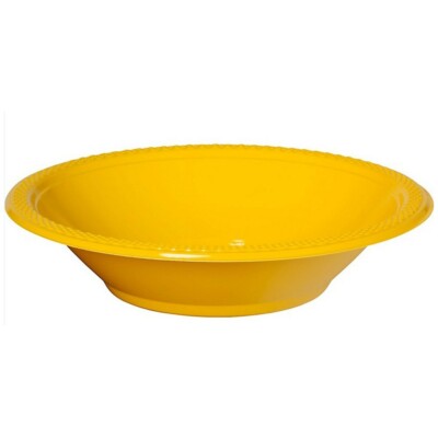 Sunshine Yellow Party Supplies 20 Plastic Bowls Tableware Birthday ...