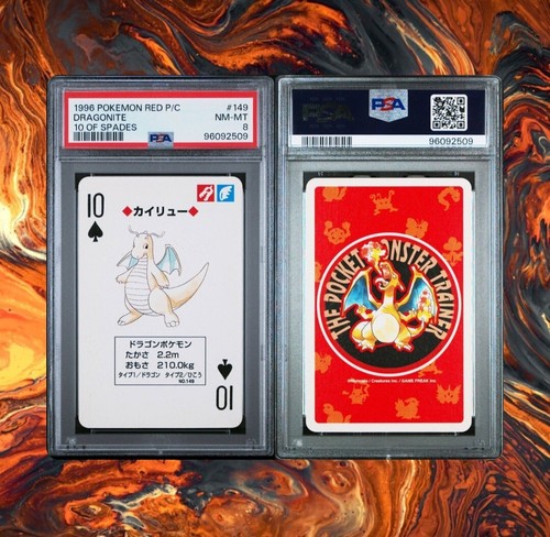 Pokemon PSA8 Poker Red Dragonite Japan Card | eBay