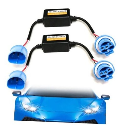 2PCS Car LED Headlight Decoder Blinker Resistor Hid LED Conversion Kit ...