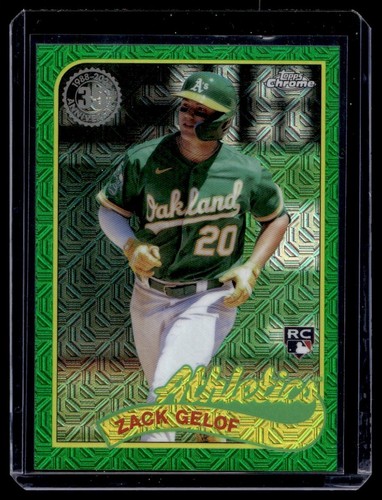 2024 Topps Silver Pack Mojo 1989 Green Zack Gelof RC 18/99 Oakland ...