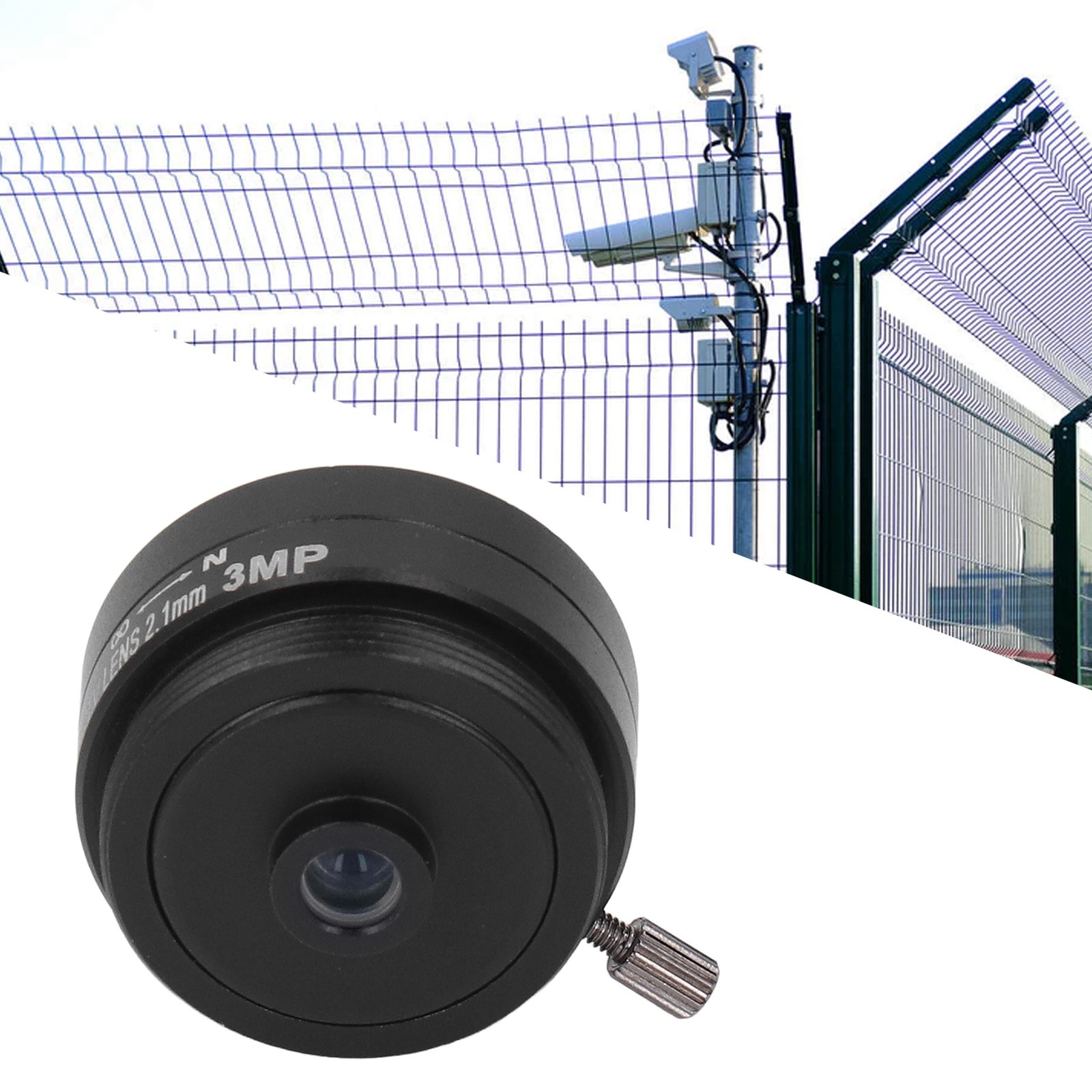 2.1mm 3MP CS Mount Lens Wide Angle CCTV Camera Lens For Home Security ...