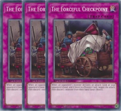 Yugioh - The Forceful Checkpoint x 3 - 1st Edition NM - Free ...