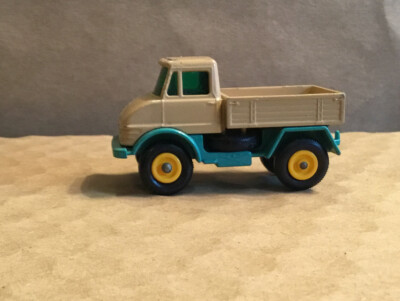 VINTAGE 1967, MERCEDES UNIMOG TRUCK, TAN, MATCHBOX LESNEY NO. 49 MADE ...