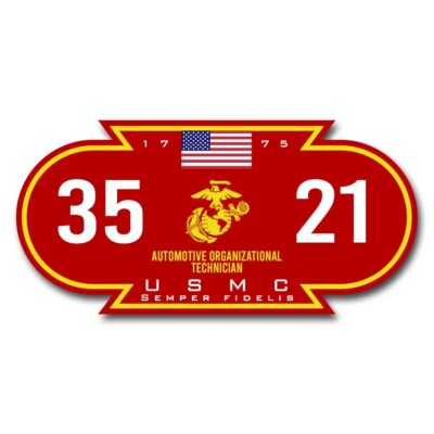 USMC 3521 MOS Decal - PriorService Decal - USMC Veteran Decal - USMC 3 ...