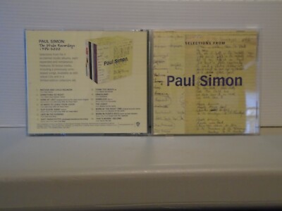 PAUL SIMON--Selections From The Studio Recordings 1972-2000--CD-Promo ...