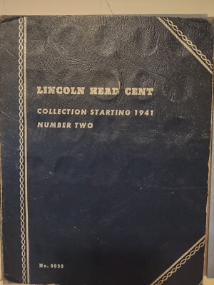 1941-1961 Lincoln Head Cent, Wheat Penny Collection Book. 87 Coins. | eBay
