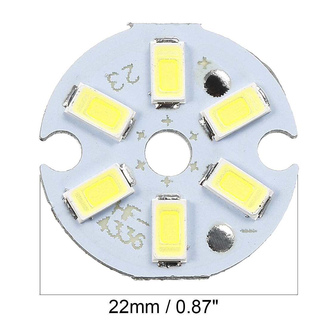 300mA 3W LED 6 Surface LED 5730 Module Puce Alu blanc 22mm Dia 5pcs | eBay