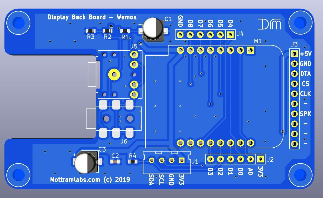 MAX7219 LED Back Board - Wemos D1 Mini - | Grelly UK