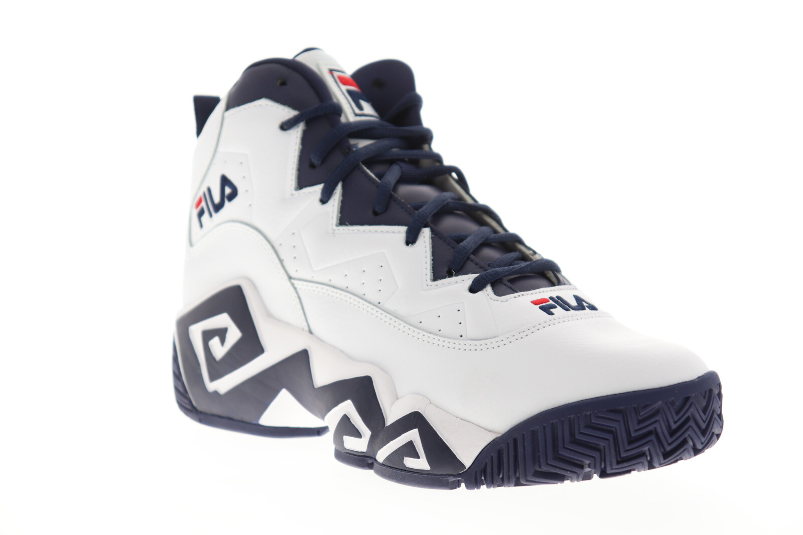 Fila MB 1BM00055-125 Mens White Leather Athletic Basketball Shoes | eBay