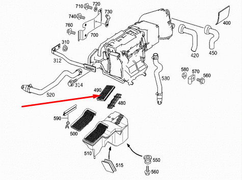 2000-2018 Mercedes-Benz MB G-Class W463 Cabin Air Filter A4638300018 4. ...