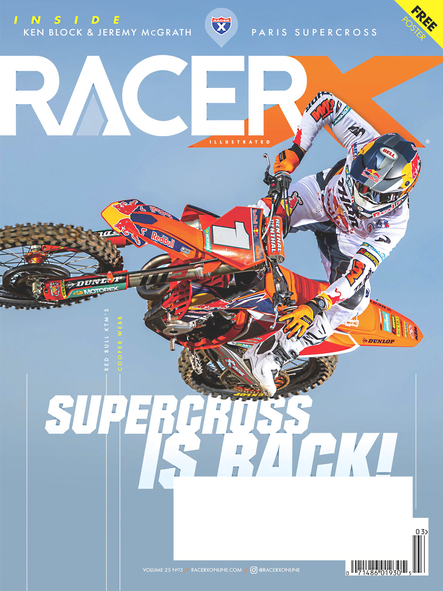 Racerxill Magazine RACER X JUSTIN BARCIA #51 SIGNED MAGAZINE, ELI