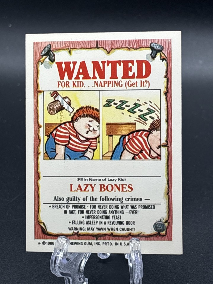 1986 Topps Garbage Pail Kid Shorned Sean R26786 | eBay